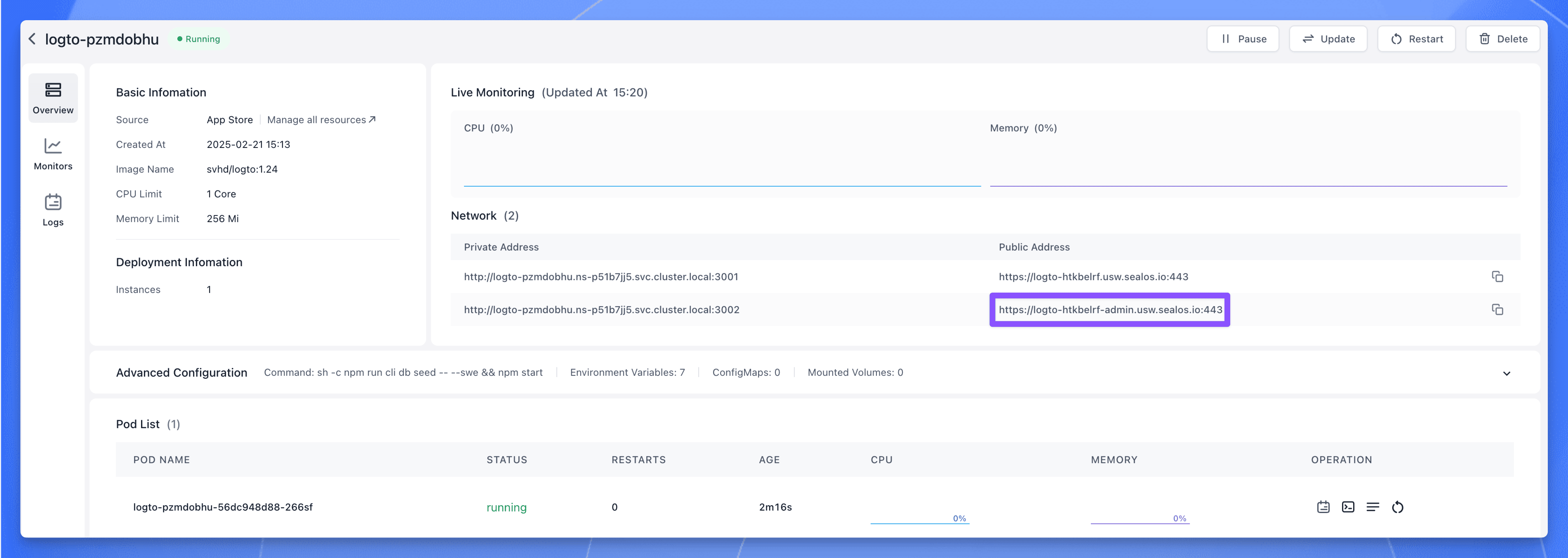 Lobe Chat Database Version 部署和安装教程 - Sealos