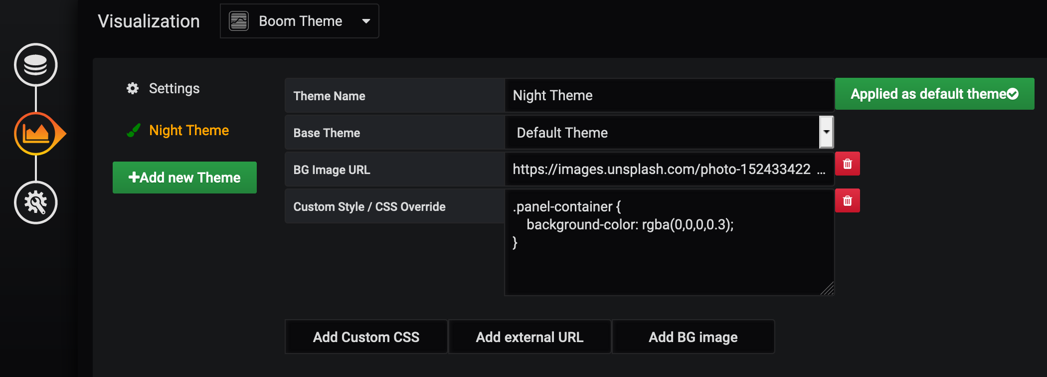 Grafana 自定义主题 云原生实验室 Kubernetesdockeristioenvoyhugogolang云原生